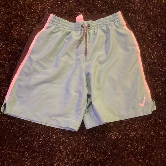 Nike | Swim | Nike Mens Turquoise And Black Swimming Trunk Built In ...